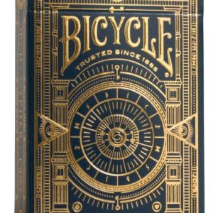 Bicycle Cypher Premium Black Playing Cards, Gold Foil, Encrypted Messages in Playing Cards, 1 Deck