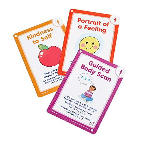 hand2mind Social Emotional Task Cards for Ages 3+, Social Emotional Learning, Play Therapy Toys for Counselors, Social Skills Activities for Kids, Conversation Starters, Emotional Regulation for Kids