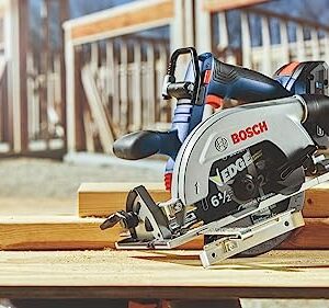 BOSCH GKS18V-22LB25 18V Brushless Blade-Left 6-1/2 In. Circular Saw Kit with (2) CORE18V 4 Ah Advanced Power Batteries