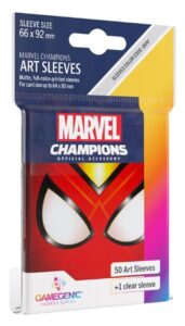 gamegenic marvel champions the card game official spider-woman art sleeves | pack of 50 art sleeves and 1 clear sleeve | card game holder | use with tcg and lcg games | made by fantasy flight games