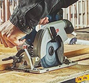 BOSCH GKS18V-22LB25 18V Brushless Blade-Left 6-1/2 In. Circular Saw Kit with (2) CORE18V 4 Ah Advanced Power Batteries