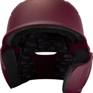 MARUCCI DURAVENT Batting Helmet with JAW Guard, Maroon, Senior, NOCSAE/SEI Certified