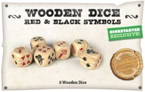 zombicide: undead or alive - special wooden dice set (kickstarter exclusive)…