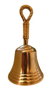 nautical brass bell handle 3.5 "-nautical brass bells, 3" nautical bell decoration alarm, ringing, bell