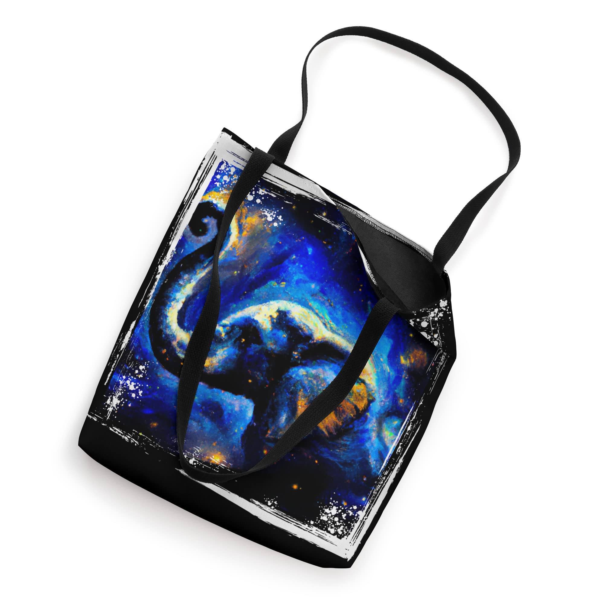 Swirling Galaxy Elephant Tote Bag