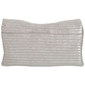 JNB Metallic Quilted Envelope Clutch,Sv44