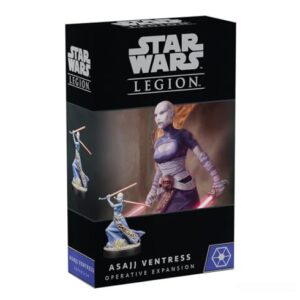 Star Wars: Legion Asajj Ventress Operative Expansion - Unleash Sinister Power! Tabletop Miniatures Strategy Game for Kids and Adults, Ages 14+, 2 Players, 3 Hour Playtime, Made by Atomic Mass Games