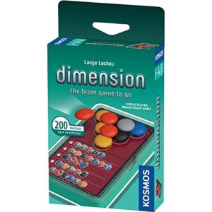 dimension: the brain game to go | brainteasers |puzzles| solo games | 1 player | dimension | stacking game | kosmos game