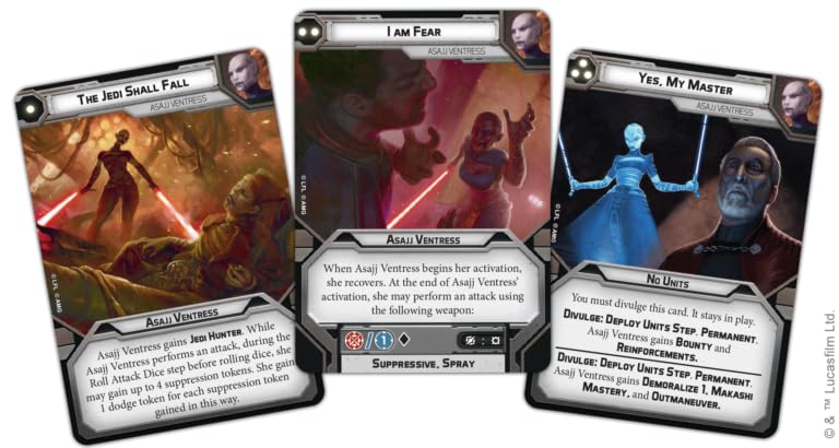 Star Wars: Legion Asajj Ventress Operative Expansion - Unleash Sinister Power! Tabletop Miniatures Strategy Game for Kids and Adults, Ages 14+, 2 Players, 3 Hour Playtime, Made by Atomic Mass Games