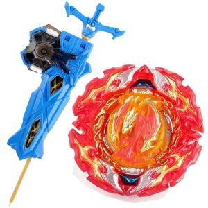 mechgyro metal fusion blade blade set bay burst sword launcher lr gyro db b-191-2 prominence phoenix tapered metal universe-10 bey battling top toys left right launcher grip bay blades 8-12 boys' gift