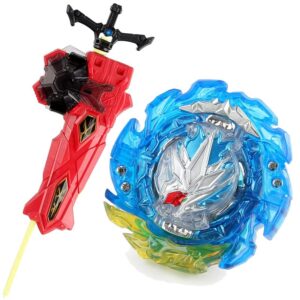 mechgyro play blade blade toy set metal fusion burst sword launcher lr gyro b-203-02 king helios mr. gg.zl-10 bey battling top toys left and right launcher grip bay blades 8-12 game set gift for boys