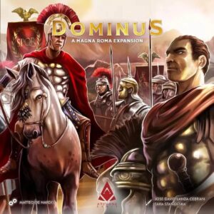 archona games magna roma: dominus expansion - archona games-tile placement board game, city building, strategy, expansion to the base game of magna roma, ages 13+, 90 minute game play, 2-4 players