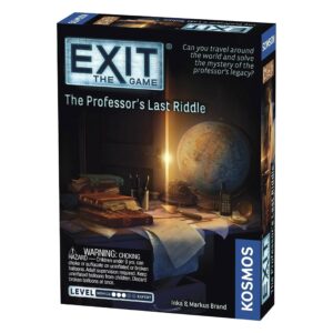 exit: the professor's last riddle | escape room| brainteasers | mystery solving | treasure hunt | kosmos game | at-home escape room