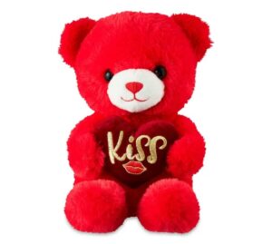 valentine’s day plush sweetheart teddy bear (red)