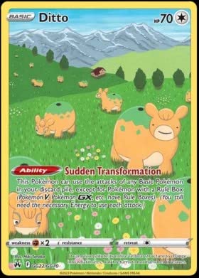 Pokemon - Ditto GG22/GG70 - Crown Zenith - Galarian Gallery - Holo Rare Card