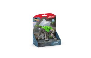 schleich eldrador new 2023, mythical creature toys for boys and girls, granite wolf action figure toy, ages 7+