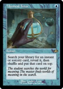 magic: the gathering - mystical tutor (289) - retro frame - dominaria remastered