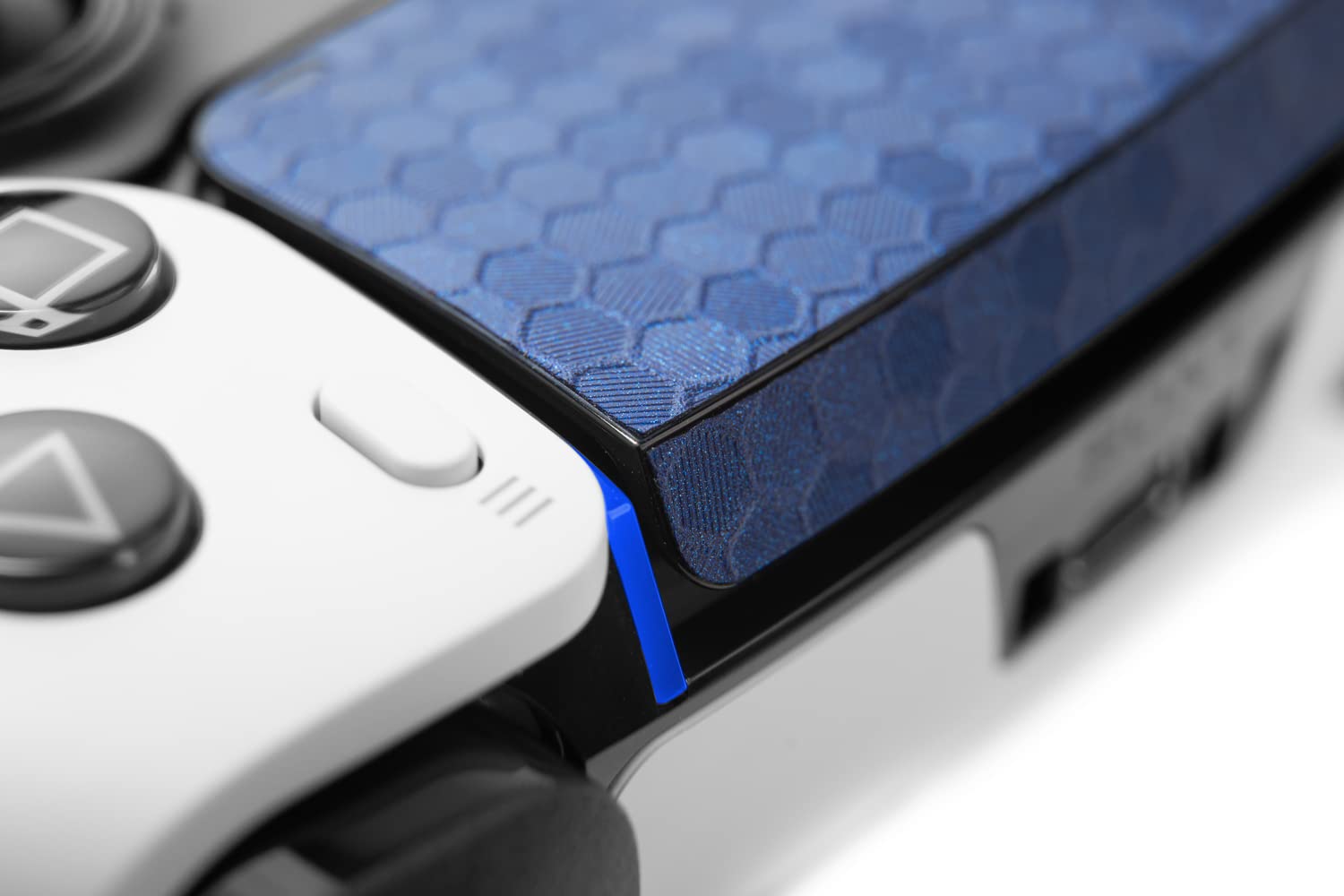 Skin Compatible with Dualsense Edge - TouchProtect Cover to Protect, Add Style, & Enhance your PS5 Dualsense controller's Trackpad with texture! (Hex - Blue)