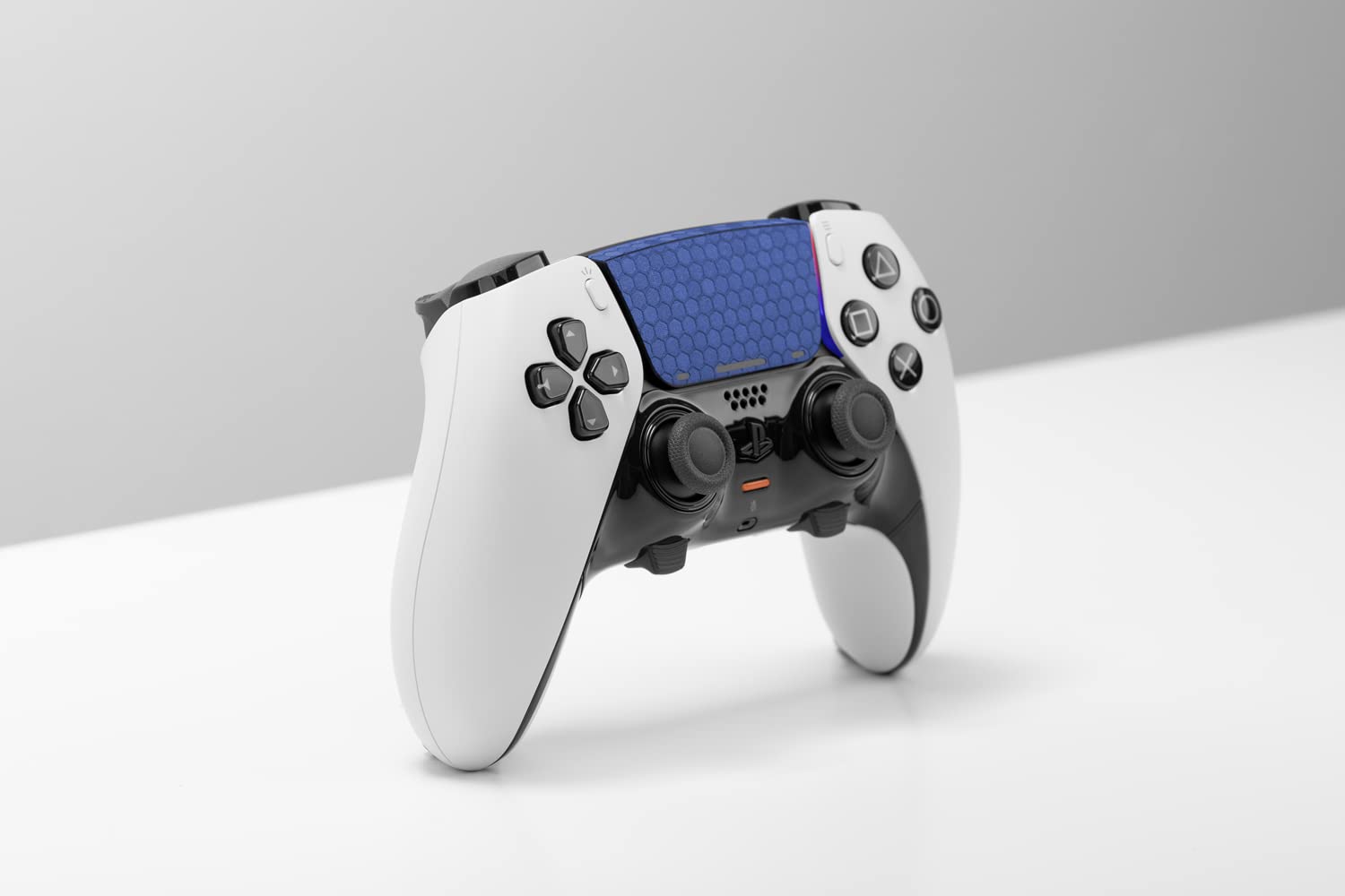 Skin Compatible with Dualsense Edge - TouchProtect Cover to Protect, Add Style, & Enhance your PS5 Dualsense controller's Trackpad with texture! (Hex - Blue)