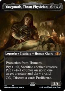 magic: the gathering - yawgmoth, thran physician (431) - borderless - dominaria remastered