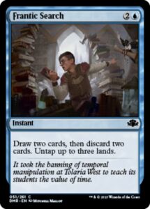 magic: the gathering - frantic search (051) - dominaria remastered