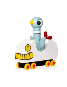 yottoy mo willems collection | the pigeon in putt putt car wooden toy