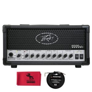 peavey 6505 mh mini guitar amp head, 20/5 / 1 watts w/cable & cloth