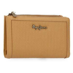 pepe jeans women's lena wallet, brown, cartera con tarjetero