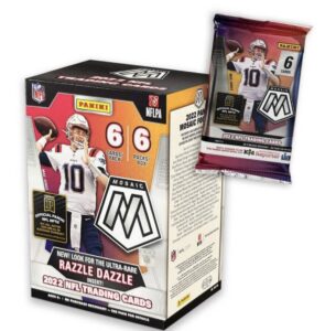 2022 panini nfl mosaic football trading card blaster box - 36 football cards per box