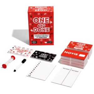 One and Done - A Fast-Paced Word Guessing Party Game for Families, Adults and Kids Age 14 and Up - Survive The Sabotage to Win