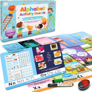 hapinest write and erase learn to write alphabet abc tracing activity boards for preschool kids ages 3 4 5 6 years old and up