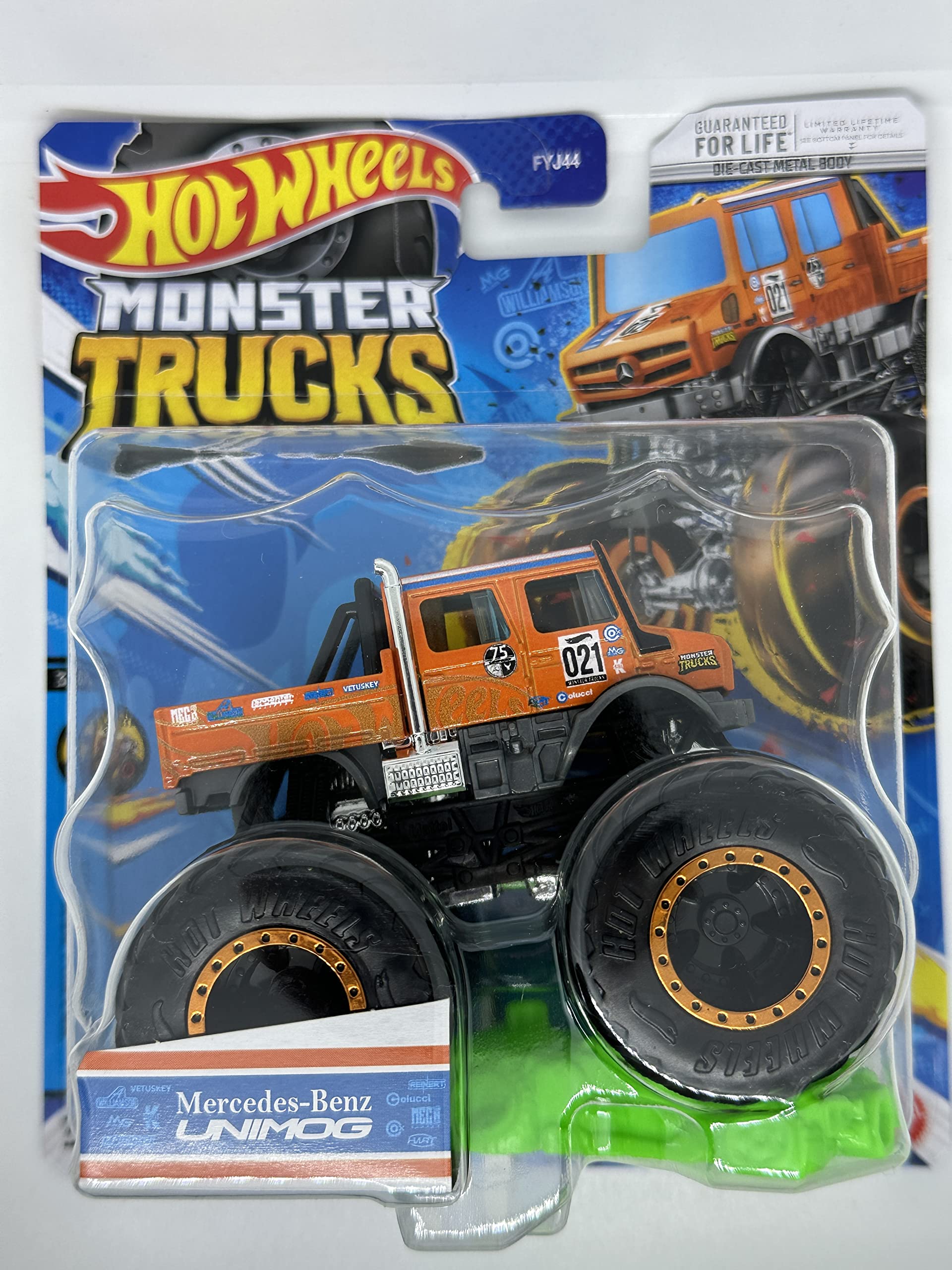 Hot Wheels Monster Trucks - Mercedes-Benz UNIMOG - 2023 Case C / 3 - Orange