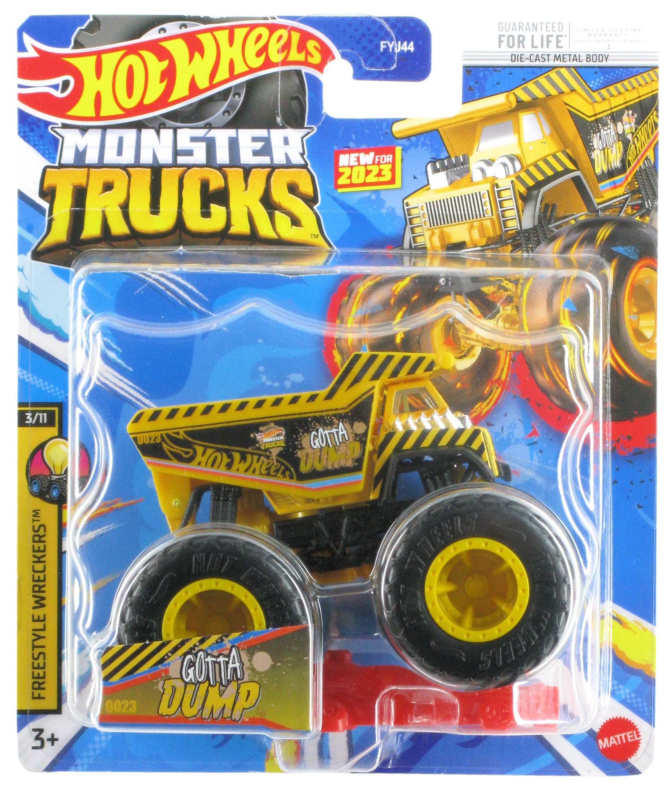 Hot Wheels Monster Trucks 2023 #0023 Freestyle Wreckers #3/11 Gotta Dump