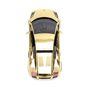 Fast & Furious 1:24 Lamborghini Gallardo Gold Chrome Die-Cast Car, Toys for Kids and Adults