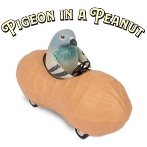 Accoutrements Archie Mcphee Pigeon in a Peanut Pull Back Toy Car (13038)