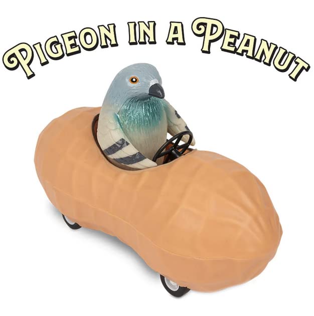 Accoutrements Archie Mcphee Pigeon in a Peanut Pull Back Toy Car (13038)