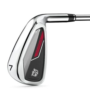 Wilson Dynapower Men's Steel Golf Irons - Right Hand, Stiff, 5-PW, GW