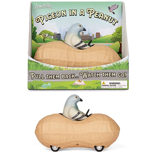 Accoutrements Archie Mcphee Pigeon in a Peanut Pull Back Toy Car (13038)