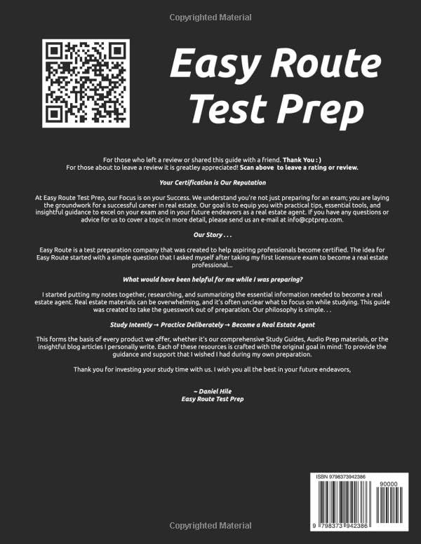 National Real Estate Salesperson License Exam Prep: Everything You Need to Become a Real Estate Agent → Study Guide, Math Calculations, Practice Test Similar to Exam, Term Dictionary & More!