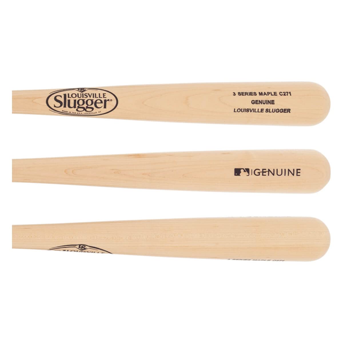 Louisville Slugger Genuine Series 3 C271 Maple Wood Baseball Bat: WBL2517010 33 inch