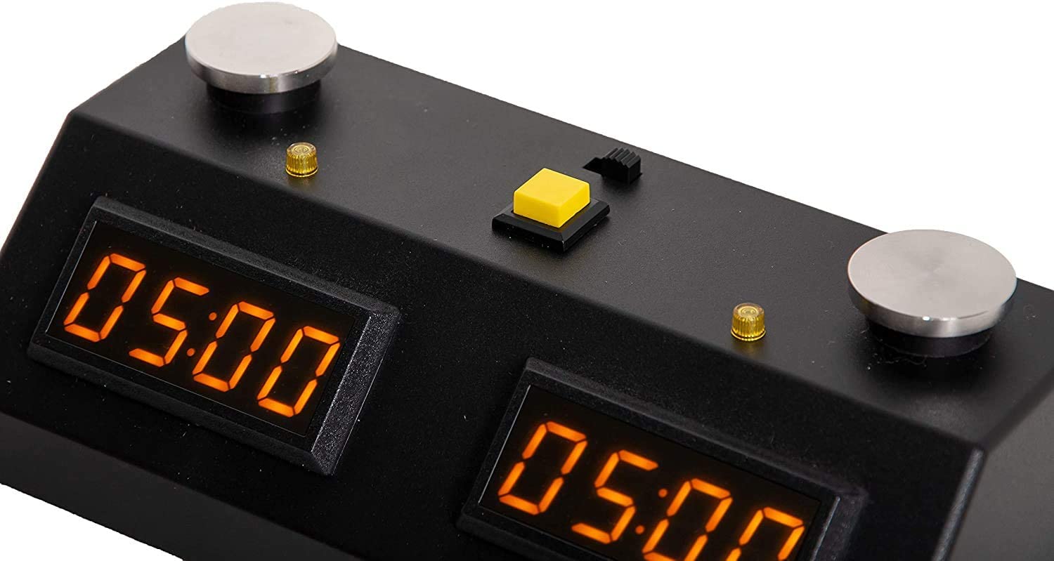 ZMF-II Digital Professional Chess Clock - Black/Yellow