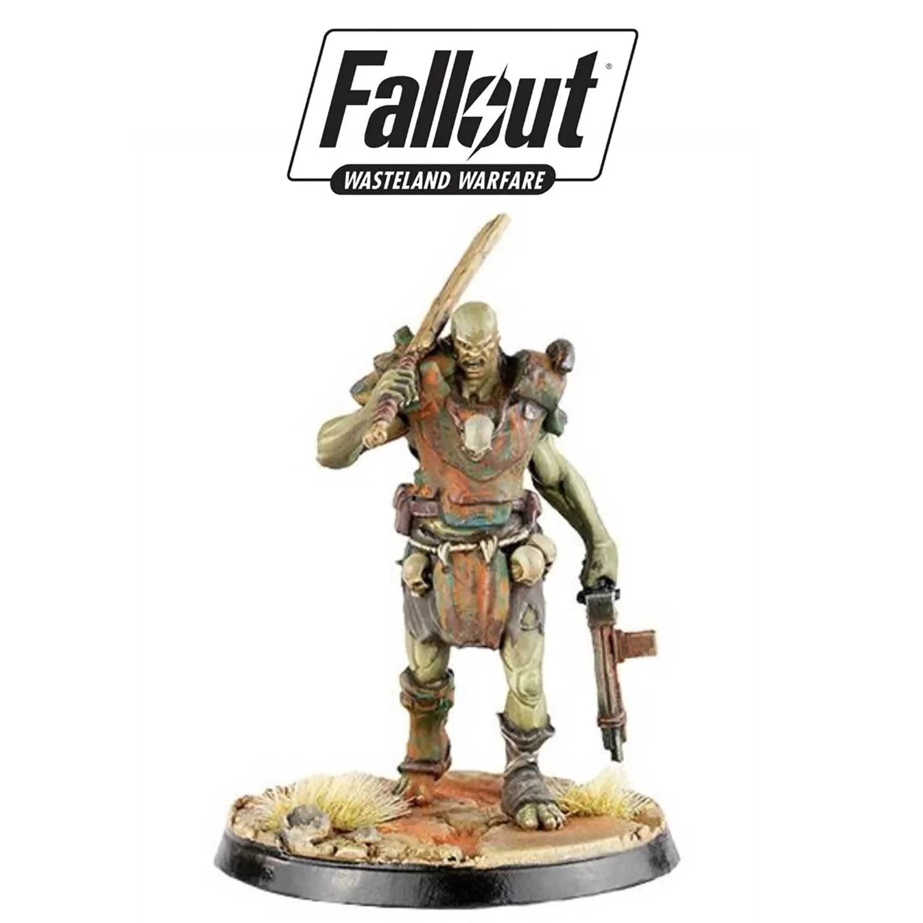 Modiphius Fallout Wasteland Warfare: Super Mutants Core Box (Updated) - 7 Unpainted Resin Miniatures, RPG, Includes Scenic Bases, 32MM Scale Figures, Tabletop Roleplaying Game Minifigures