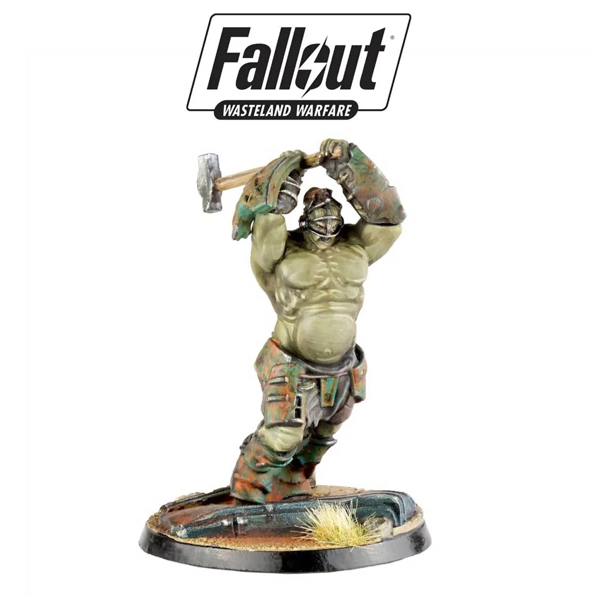 Modiphius Fallout Wasteland Warfare: Super Mutants Core Box (Updated) - 7 Unpainted Resin Miniatures, RPG, Includes Scenic Bases, 32MM Scale Figures, Tabletop Roleplaying Game Minifigures