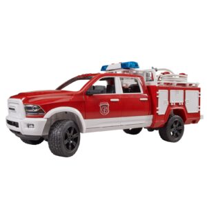 bruder 02544 ram 2500 fire service truck with light and sound module