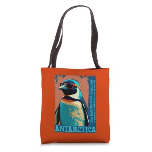 antarctica cute cool penguin antarctic research souvenir tote bag