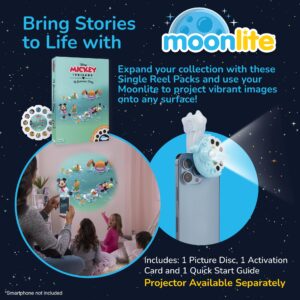 Moonlite Storytime Mickey and Friends A Summer Day Storybook Reel, A Magical Way to Read Together, Digital Story for Projector, Fun Sound Effects, Learning Gift for Kids Ages 1 Year and Up