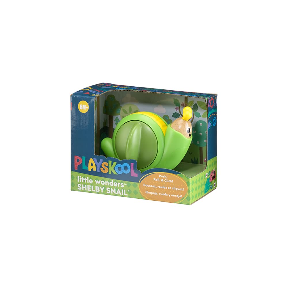 Playskool Little Wonders Shelby Snail - Fun Fine Motor Skills Development Toy - Infant Toy - Ages 6 Month and Up