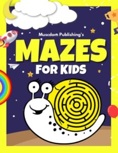 mazes for kids: 100+ unique fun and challenging maze activity book for kids - features different themes and shapes puzzles - maze books for kids ages 4-8