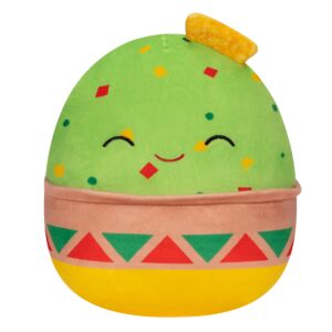 squishmallows 7.5-inch gideon the guacamole plush - add gideon to your squad, ultrasoft stuffed animal medium-sized plush toy, official kelly toy plush (sqjw22-75gu-13)