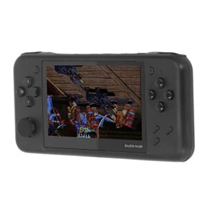 vingvo handheld game console, 1500mah color screen 4.3inch hd portable game console for kids for travel (black)